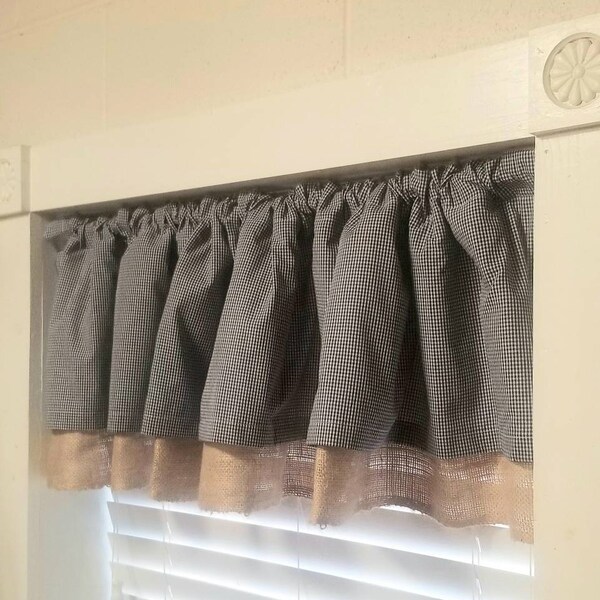 Gingham Valance - Etsy