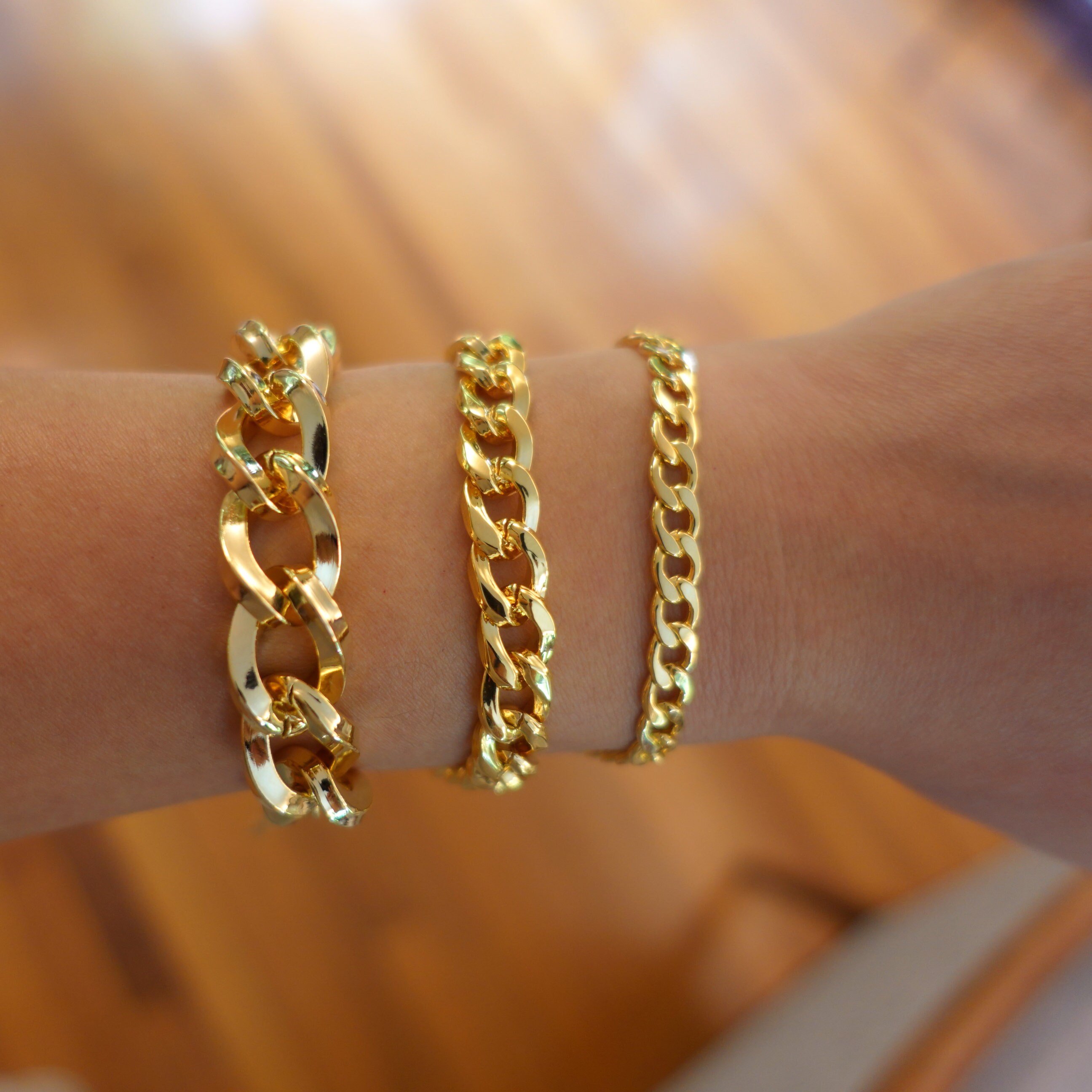 Extra Super Chunky Curb Link Chain Bracelet Thick Bold Gold - Etsy