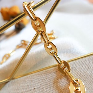 Big Bold Chunky Necklace, Extra Super Thick Chunky Chain, Gold Plated ...