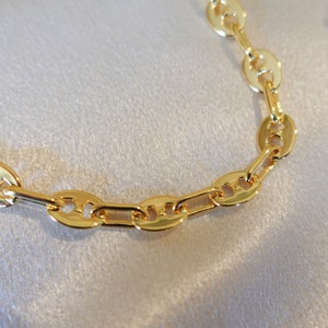 Big Bold Chunky Necklace, Extra Super Thick Chunky Chain, Gold Plated ...