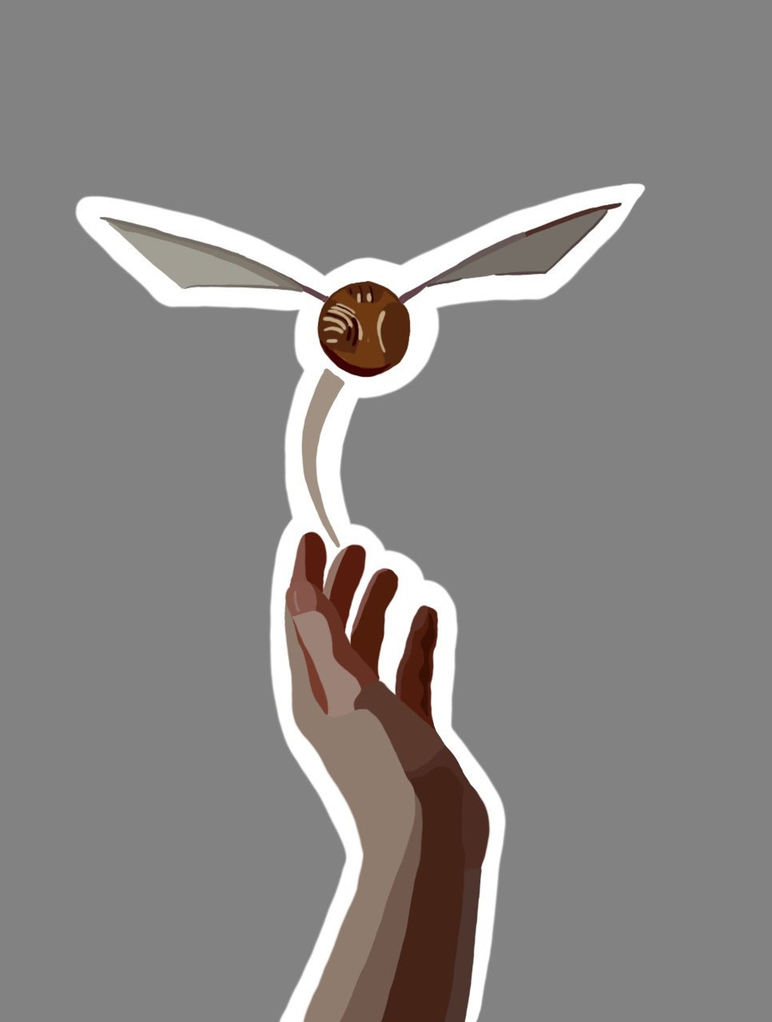 Harry Potter Golden Snitch Sticker | Etsy