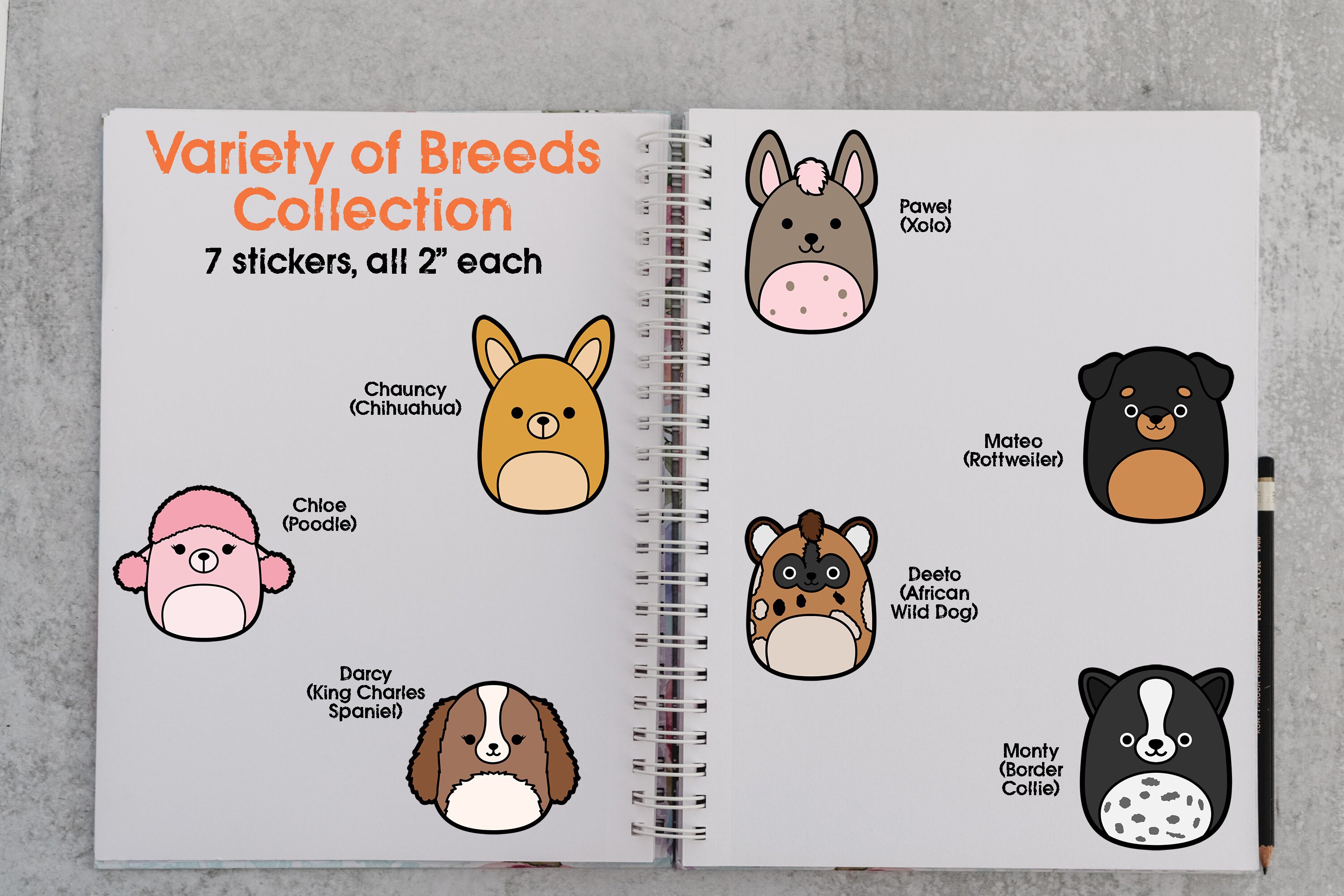 Squishmallow Sticker Pack | New Dogs Collections - Etsy