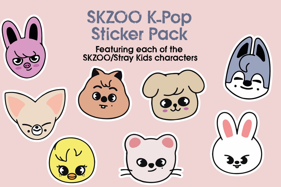 Skzoo/stray Kids Sticker Pack - Etsy