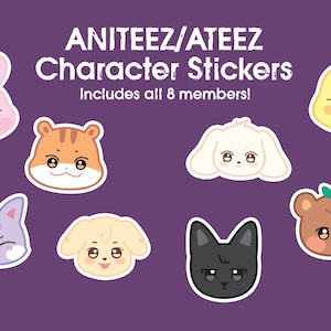 ANITEEZ/ATEEZ Sticker Pack - Etsy