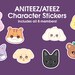 ANITEEZ/ATEEZ Sticker Pack - Etsy