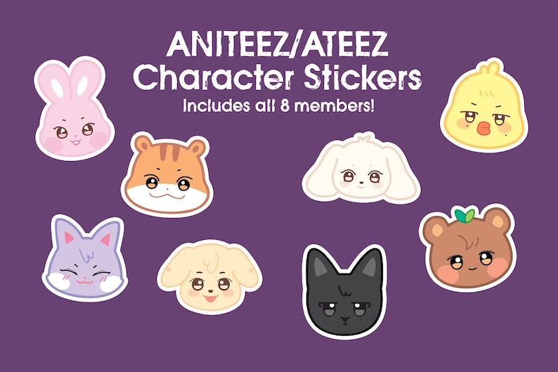 ANITEEZ/ATEEZ Sticker Pack - Etsy