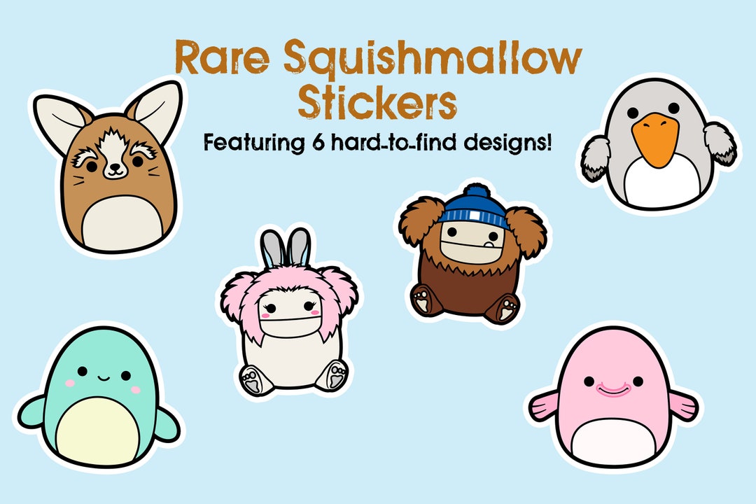Squishmallow Sticker Pack | Rare Favorites Collection - Etsy