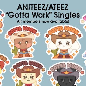Ateez/aniteez “gotta Work” Sticker Single -- Updated 9/13 With New ...