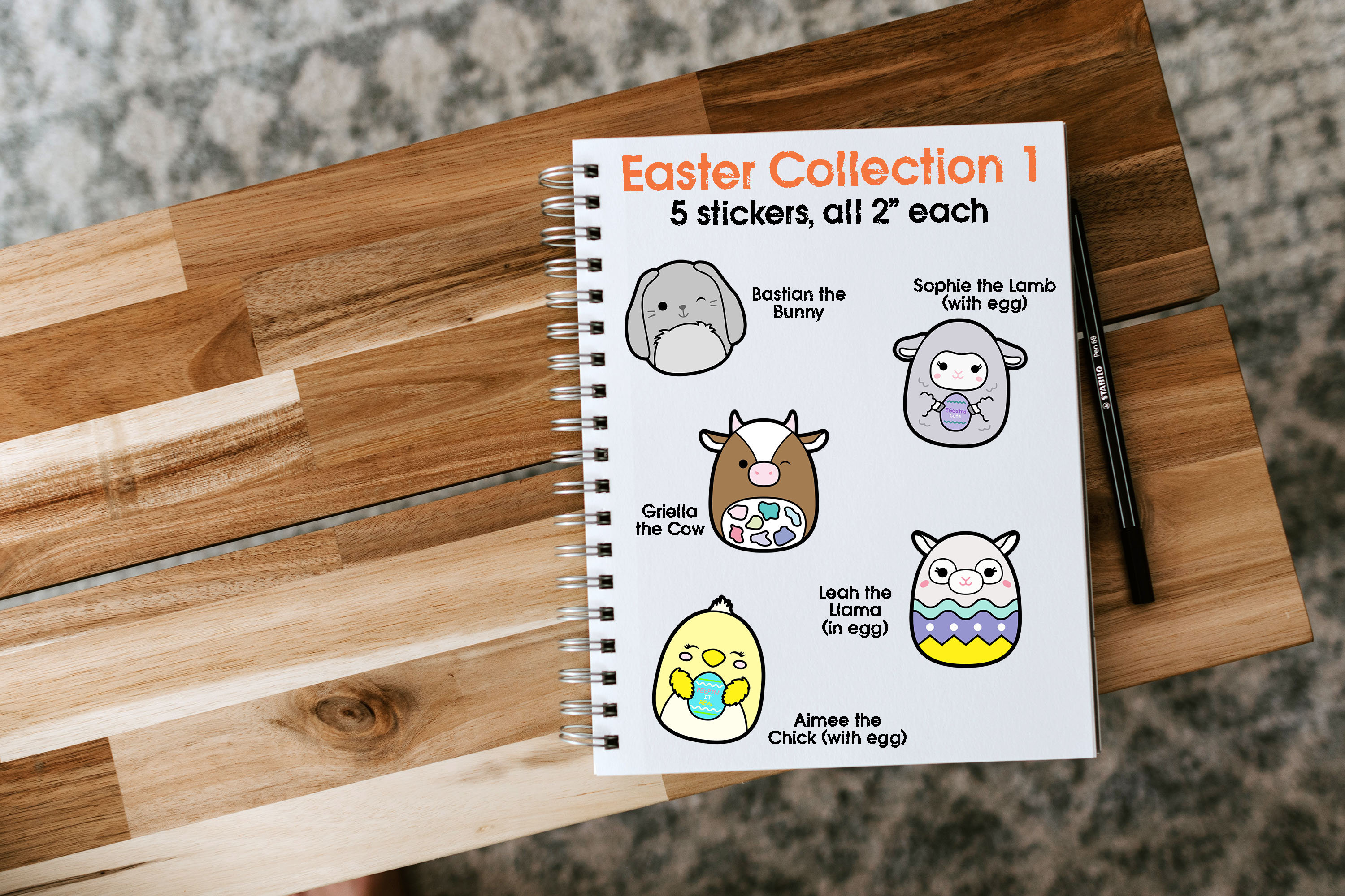 Squishmallow Sticker Pack | Easter Collections - Etsy