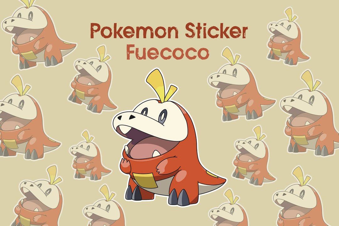 Pokemon Fuecoco Sticker Fire Croc Pokemon - Etsy