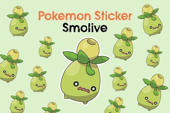 Pokemon Smolive Sticker Olive Pokemon - Etsy