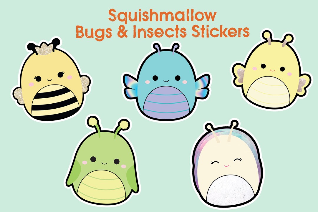 Squishmallow Sticker Pack | Bugs & Insects - Etsy