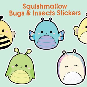 Squishmallow Sticker Pack | Bugs & Insects - Etsy