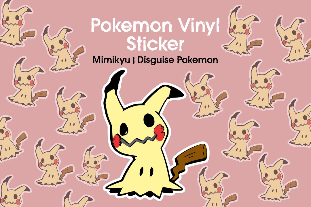 Pokemon Mimikyu Sticker | Disguise Pokemon - Etsy