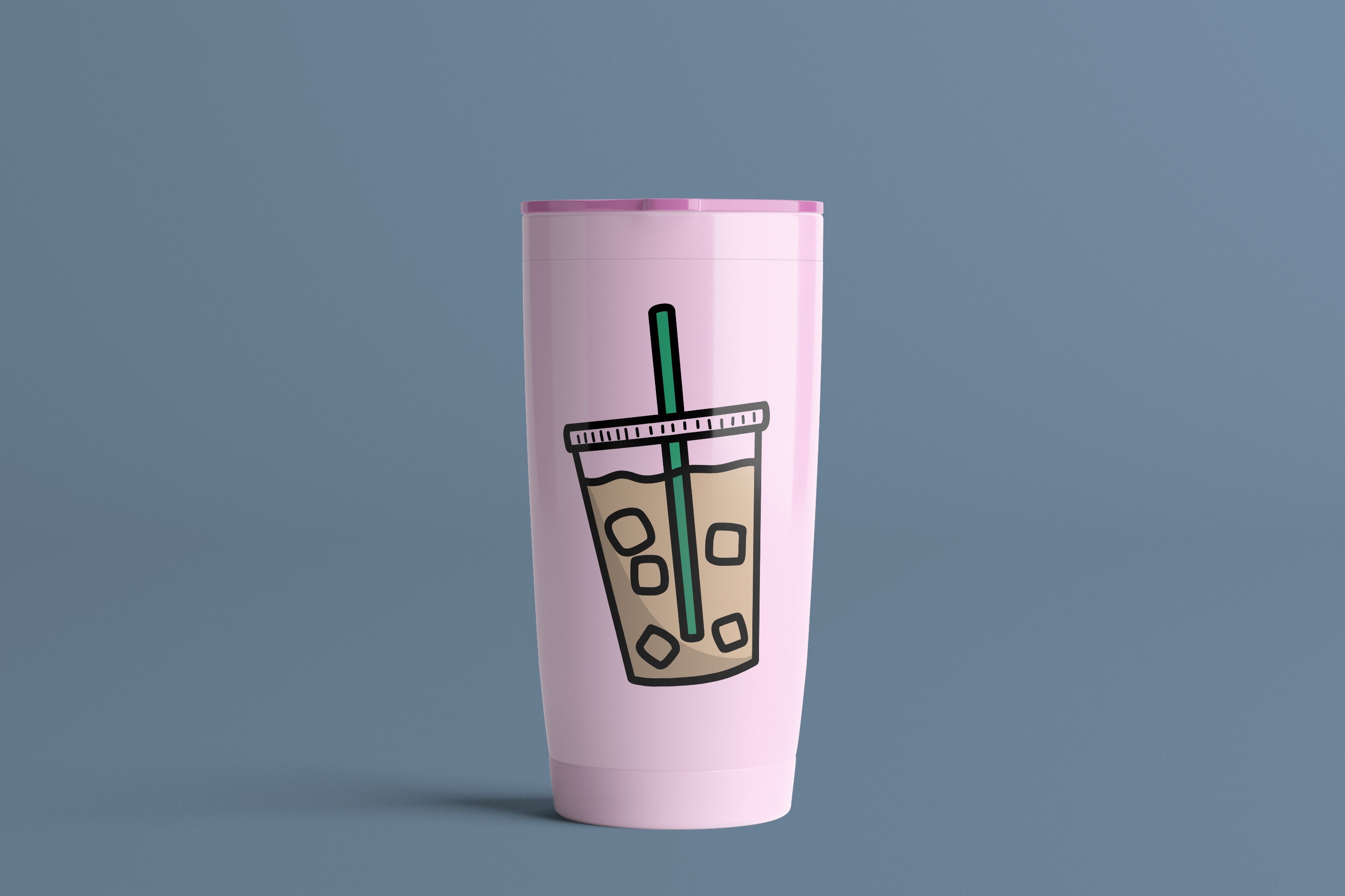 Iced Coffee Vinyl Decal - Etsy