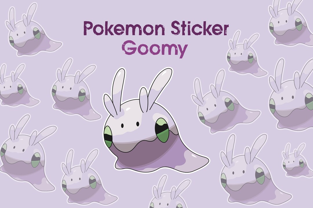 Pokemon Goomy Sticker Goopy Dragon Pokemon - Etsy