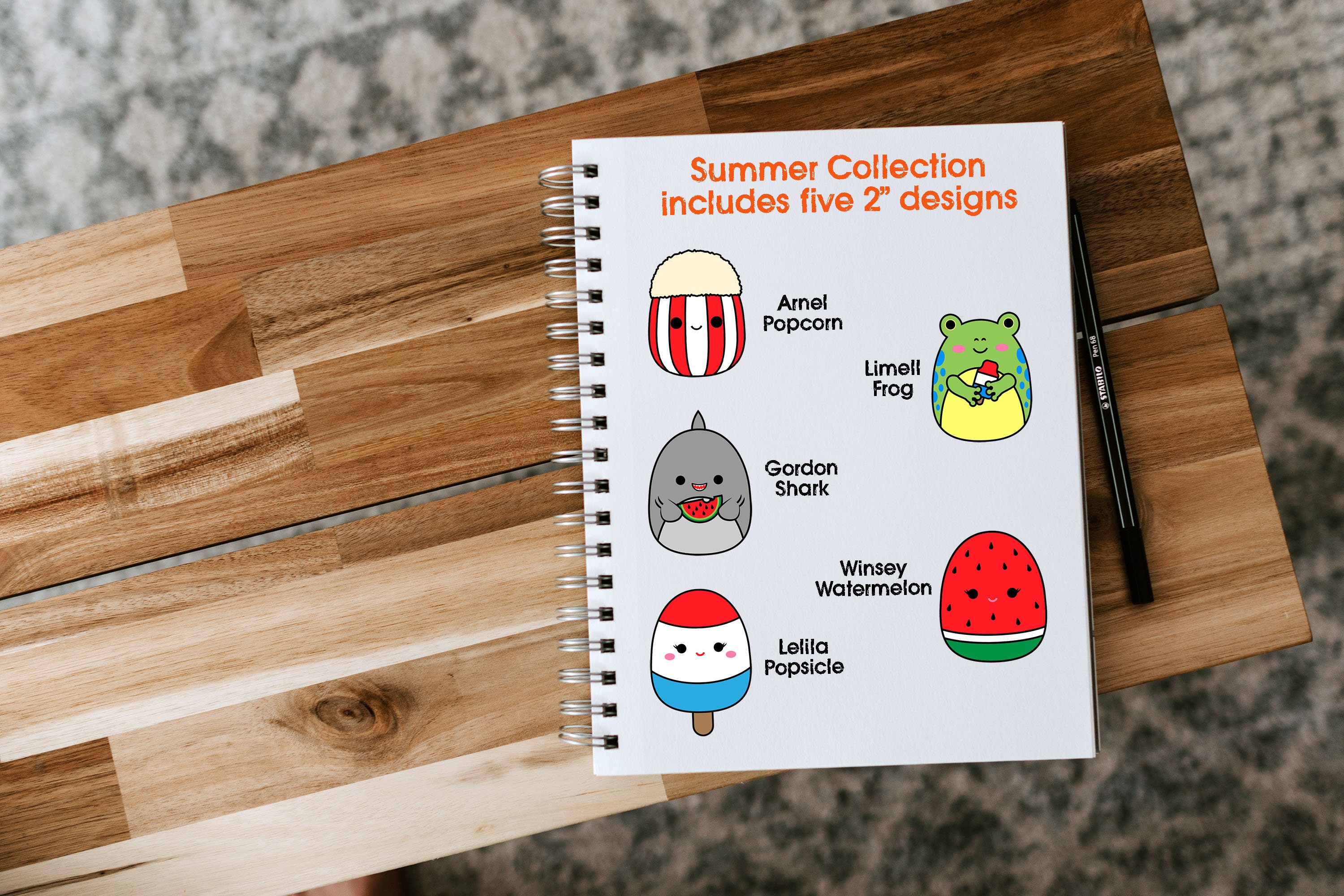 Squishmallow Sticker Pack | Summer Collection - Etsy
