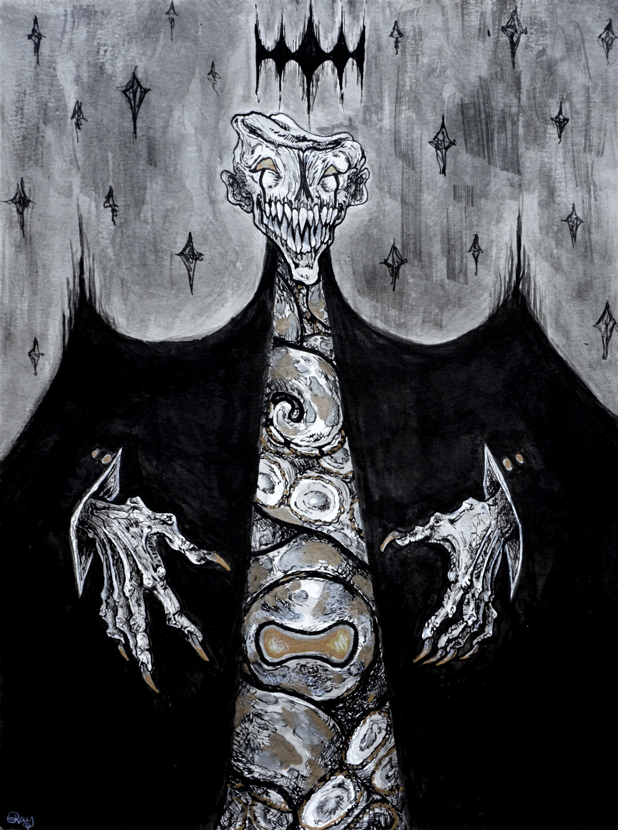 A Pious Man (original) - Etsy