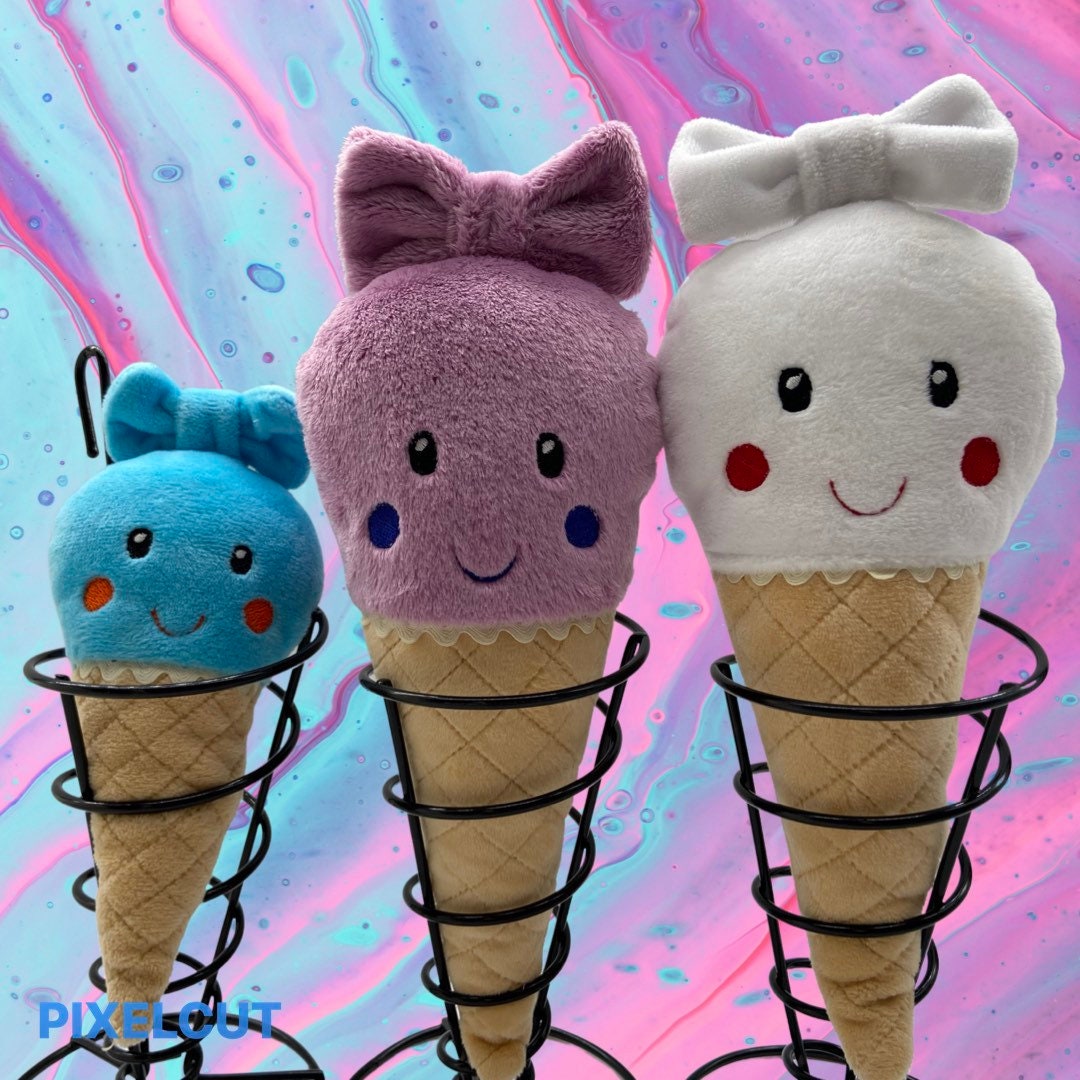Ice Cream Cone Ice Cream Cuddly Ice Cream Cuddly Toy Plush - Etsy