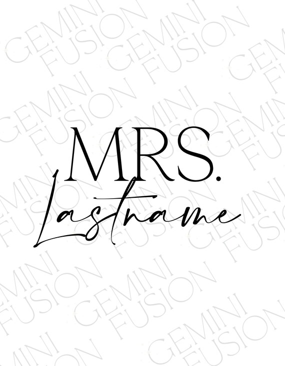Future Mrs. Custom Last Name Digital Download Svg Png - Etsy