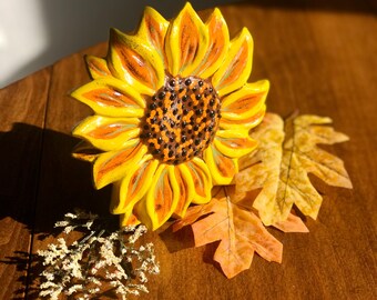 Ceramic Sunflower | Etsy