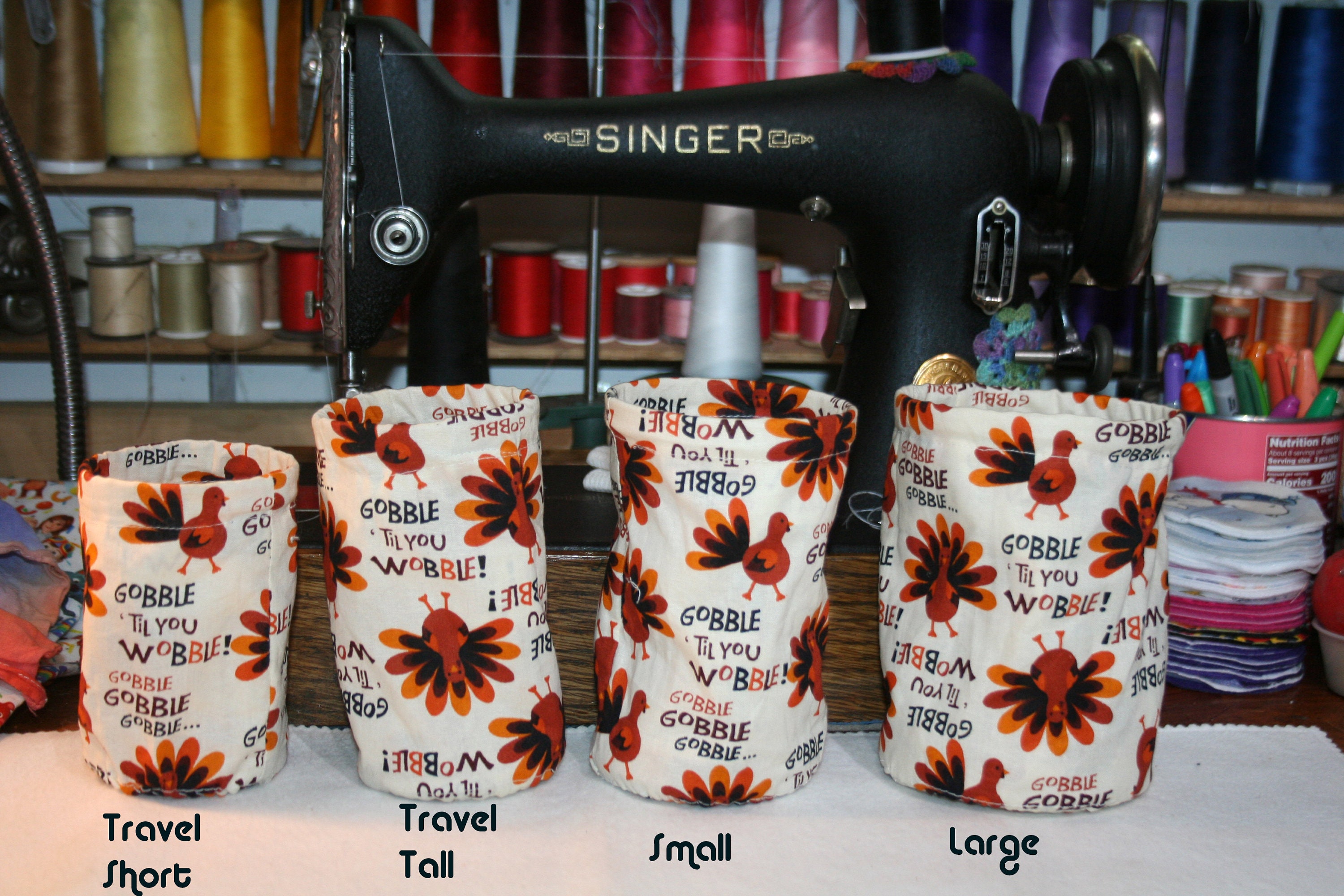 Reversable Twist-a-way Travel Thread Bin/ Thread Catcher / Collapsible ...