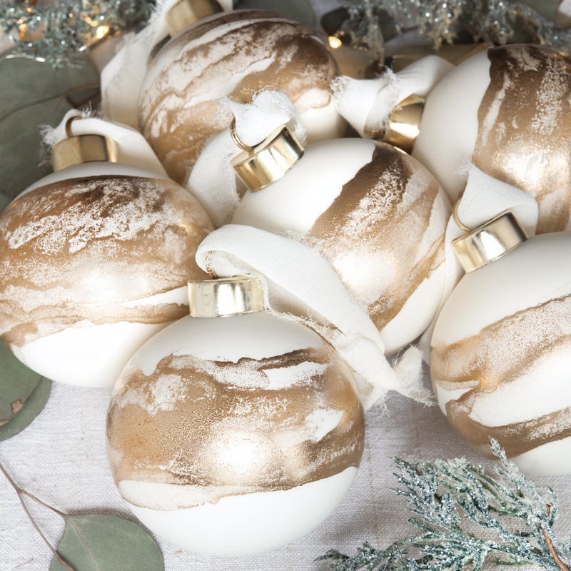 Weihnachtskugeln Mint Gold - Etsy Canada