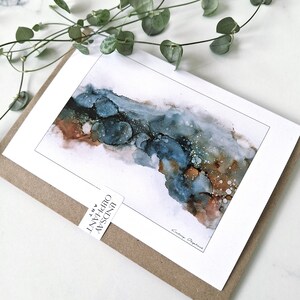Fine Art Abstract Landscape Card Blank Greetings Cards Eco Friendly ...