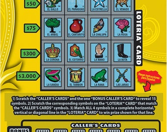 Loteria Ticket - Etsy