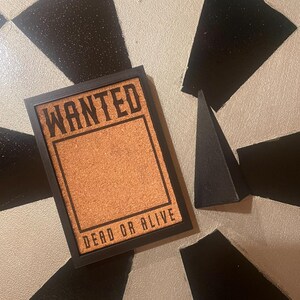 Wanted Poster Mini Cork Board - Etsy