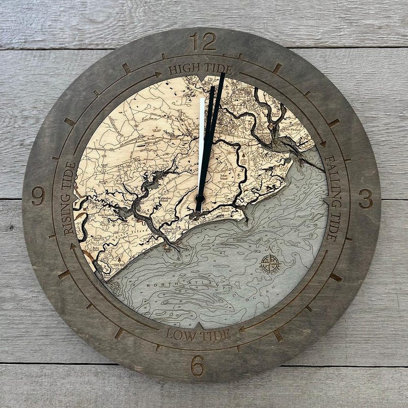 River Clock - Etsy