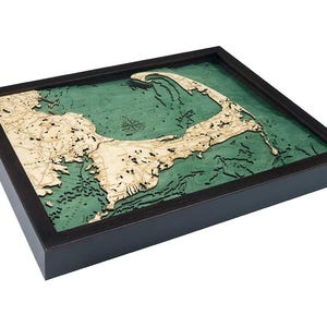 Cape Cod Wood Carved Map - Etsy