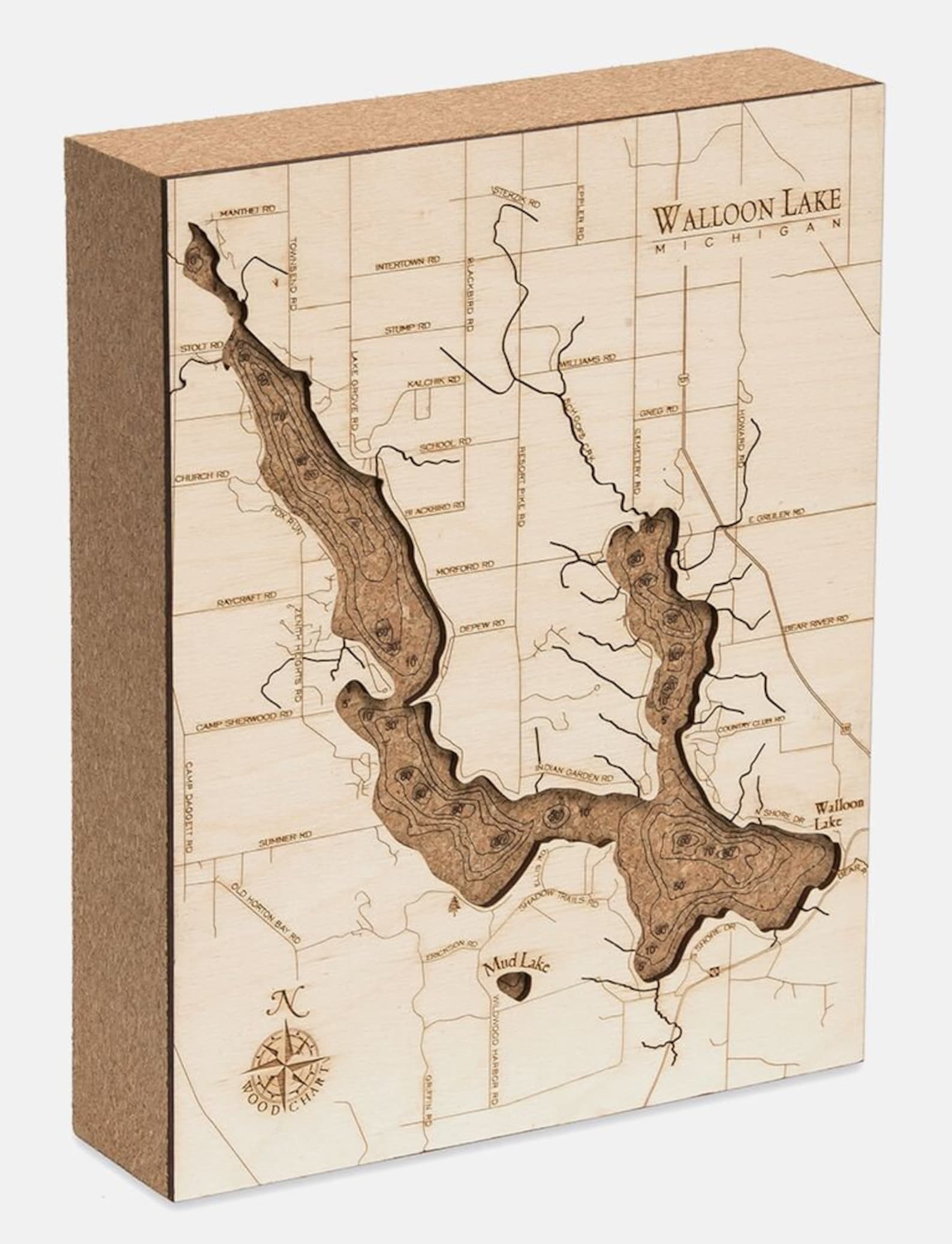 Walloon Lake Cork Map - Etsy
