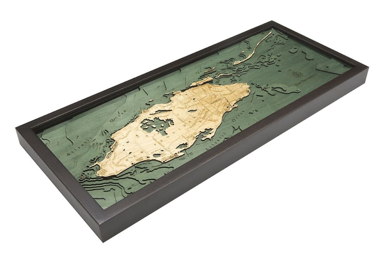 Nassau, Bahamas Wood Carved Map - Etsy