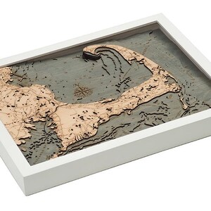 Cape Cod Wood Carved Map - Etsy