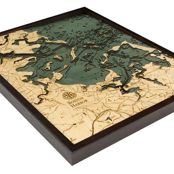 Boston Wood Map Art - Etsy