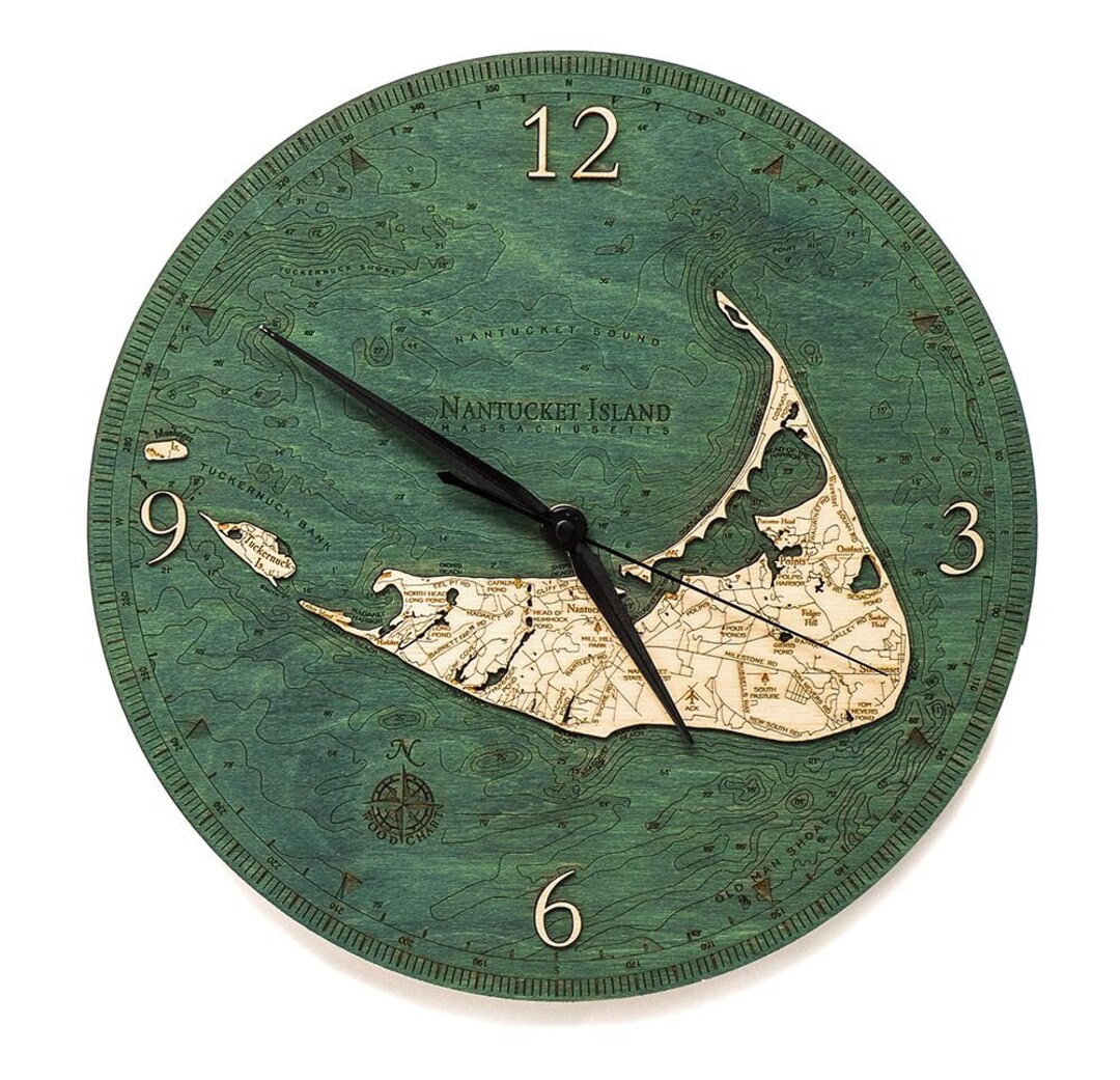 Nantucket Clock, 12" Diameter - Etsy
