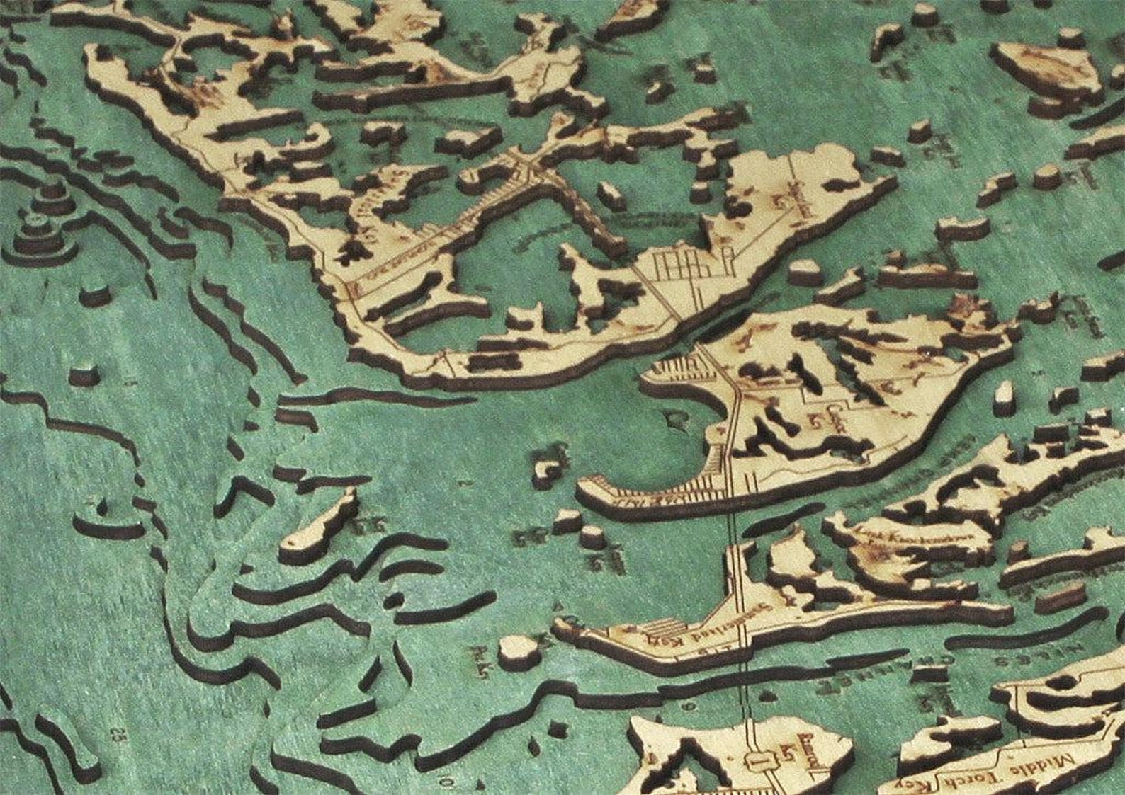 Florida Keys Wood Carved Map - Etsy
