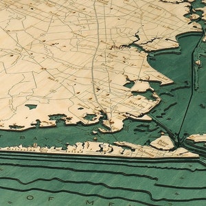 Houston Wood Carved Map Dark Frame - Etsy