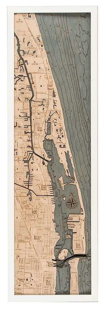 Juno Beach Wood Carved Map - Etsy