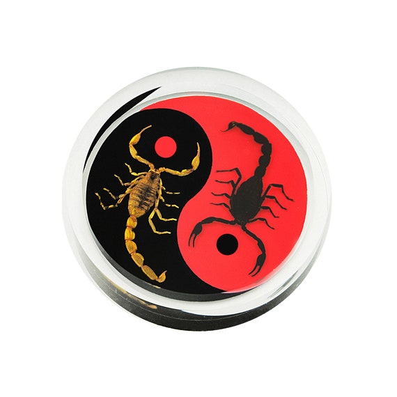 Scorpion Yin Yang Paperweight 3.4x3.4x0.8 In | Etsy