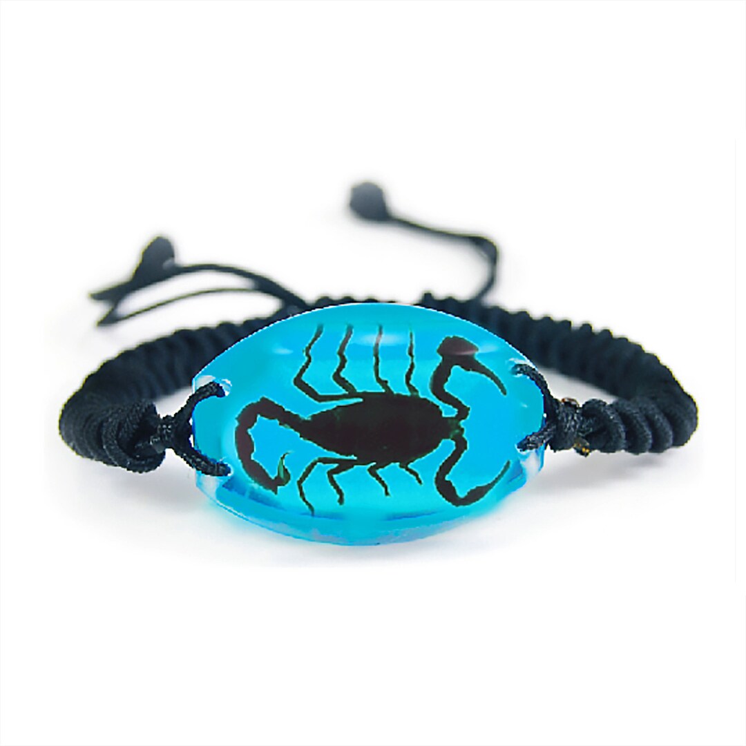 Black Scorpion Bracelet 1.3x0.9x0.5 In - Etsy