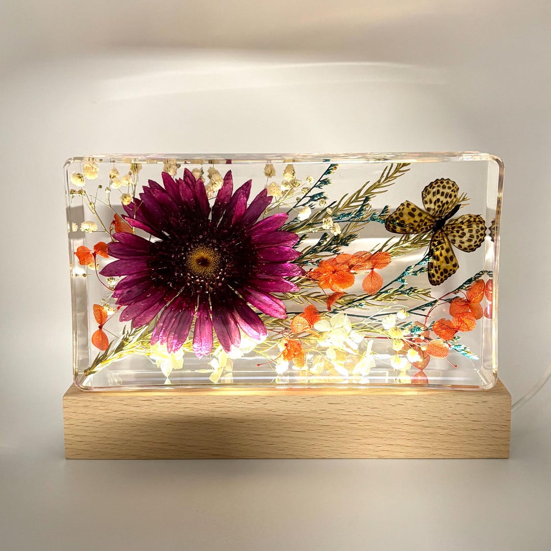 Flower and Butterfly Light up Stand - Etsy