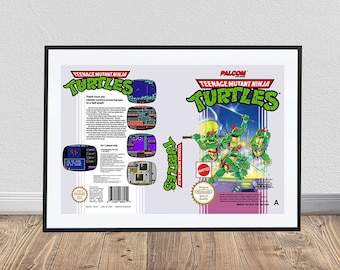Tmnt Poster Nes - Etsy