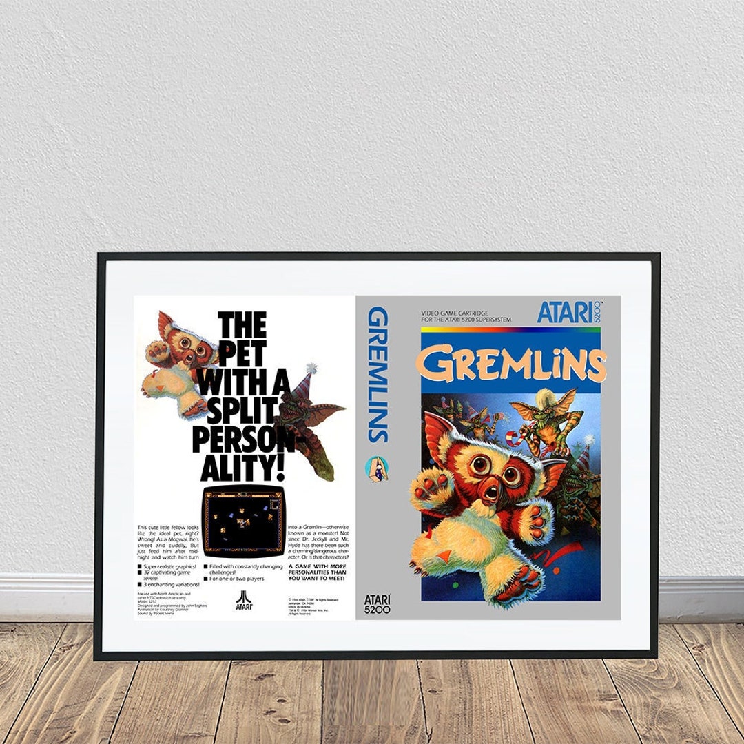 Gremlins Atari Video Game Poster (24" X 36") - Etsy