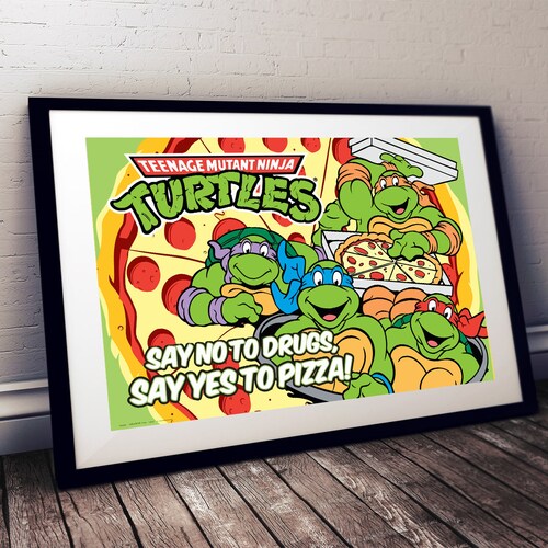 Teenage Mutant Ninja Turtles say No to Drugs - Etsy