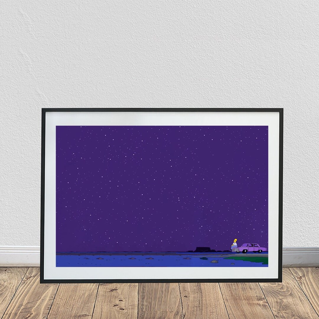 Homer With the Stars Poster (24" X 36") - Etsy