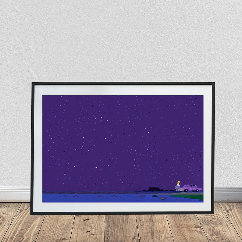 Homer With the Stars Poster 24 X 36 - Etsy
