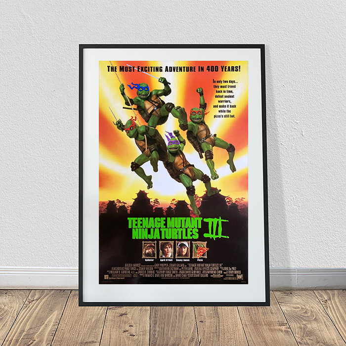 Teenage Mutant Ninja Turtles III 1993 Retro Vintage Poster Promo Ad 24 ...
