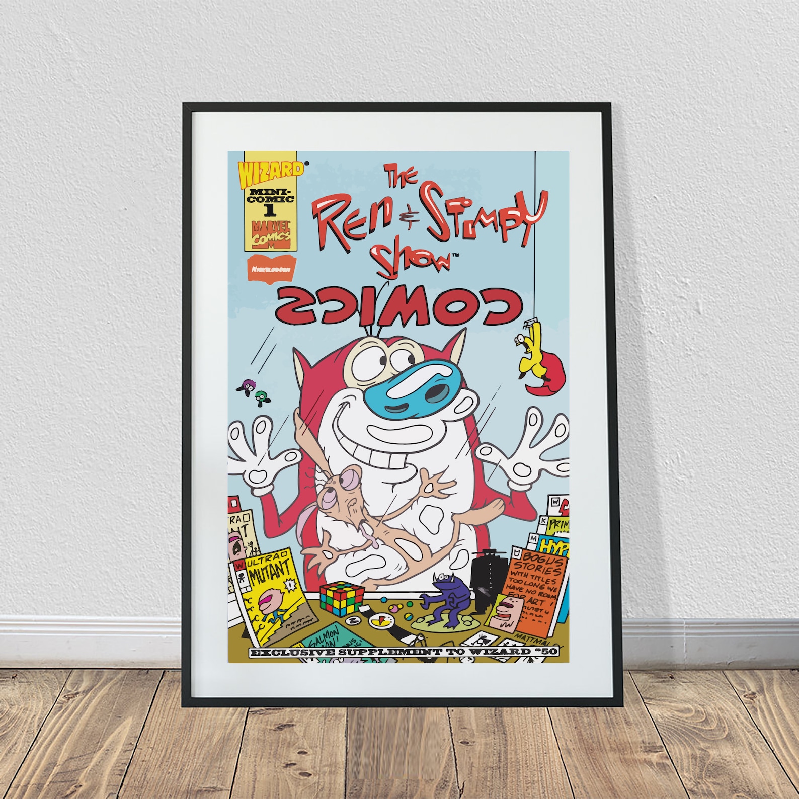 Ren & Stimpy Rare Comic Poster 24 X 36 - Etsy
